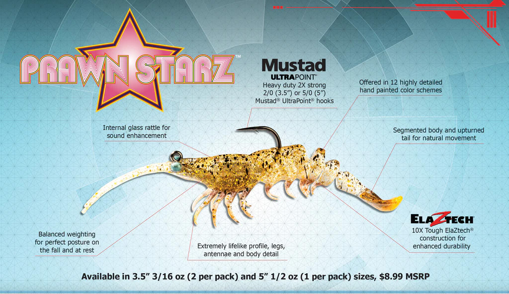 All new Z-Man Prawn StarZ – They Work! – Eye Strike Fishing